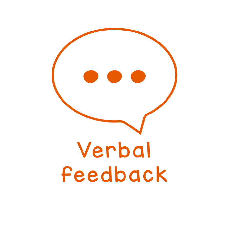 Verbal feedback – Dans ma classe